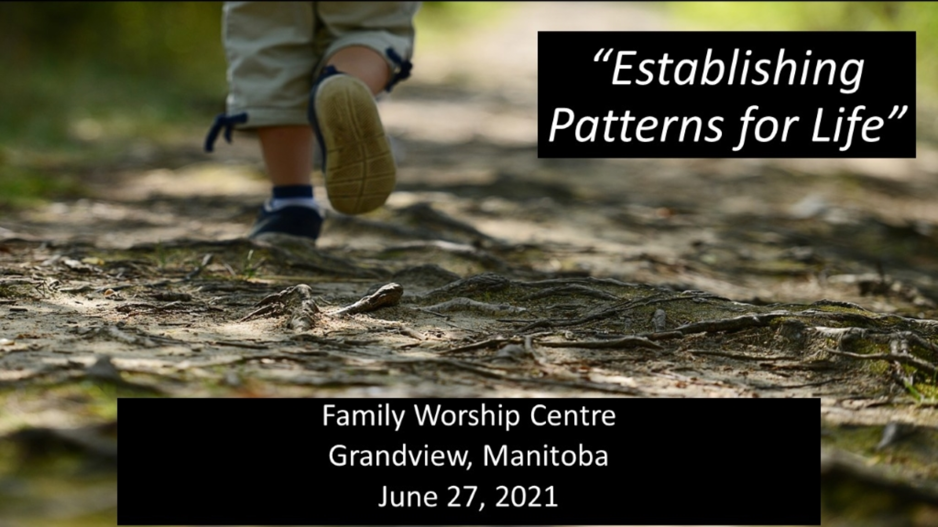 Establishing Patterns for Life - Logos Sermons