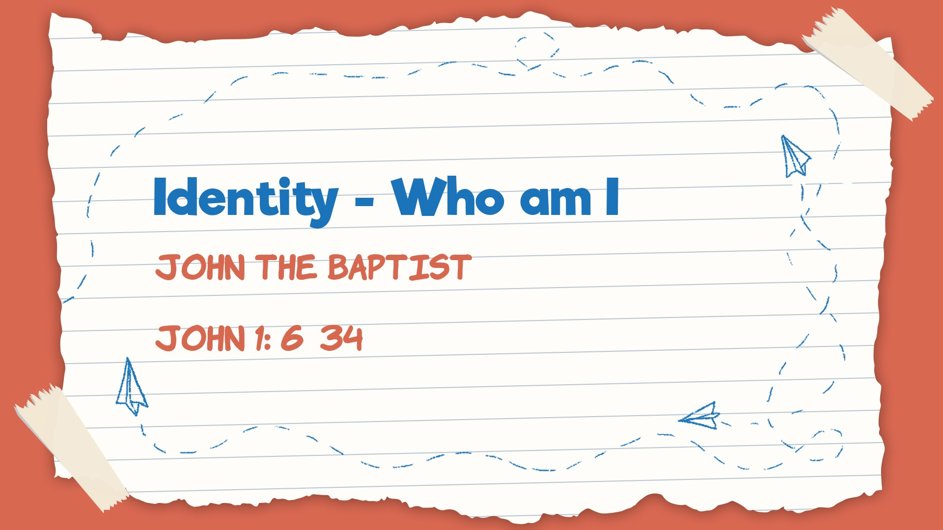 Identity - Who am I - John the Baptist - Logos Sermons
