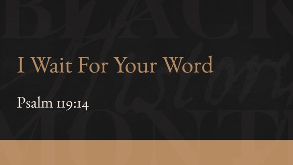 I Wait For Your Word - Pastor David Kanski - Logos Sermons
