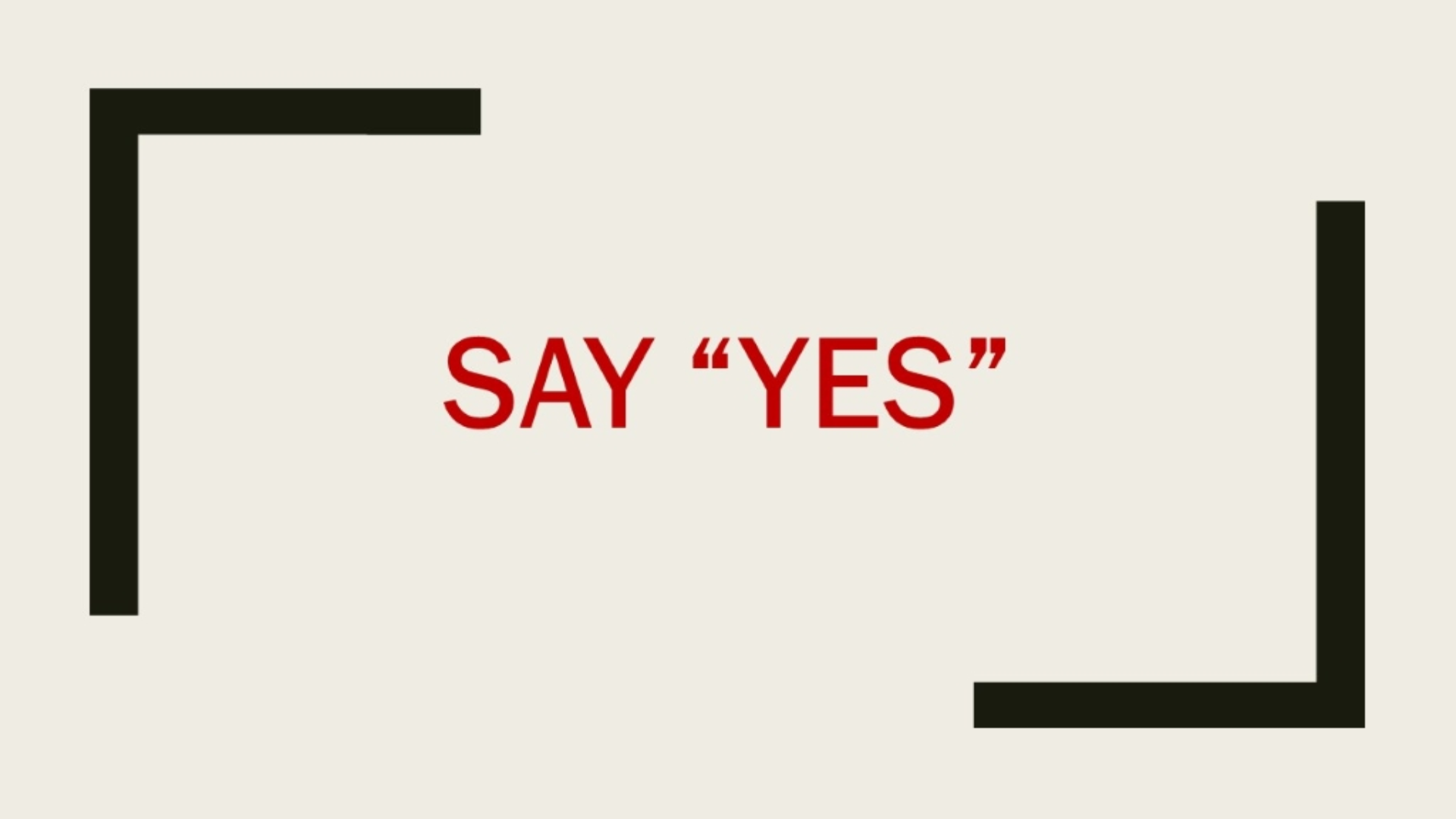 Say "Yes" - Logos Sermons