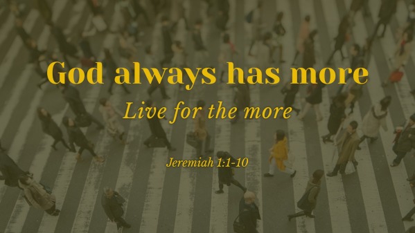 Live for the More - Logos Sermons