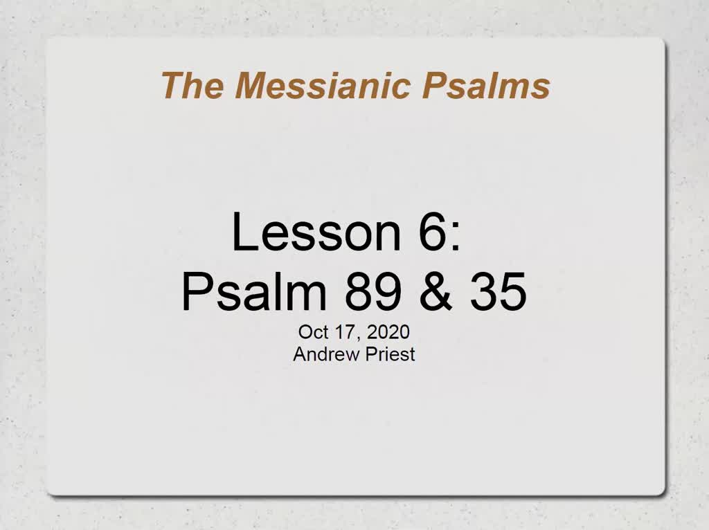 Psalm Class 8 - Logos Sermons