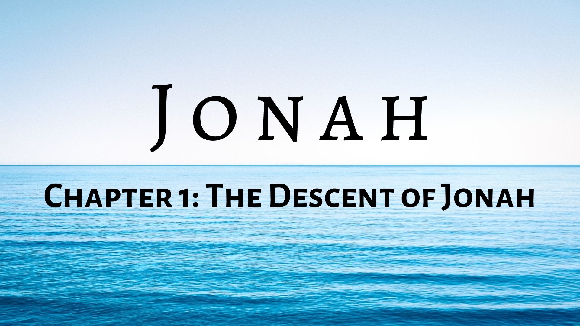 The Descent of Jonah - Logos Sermons