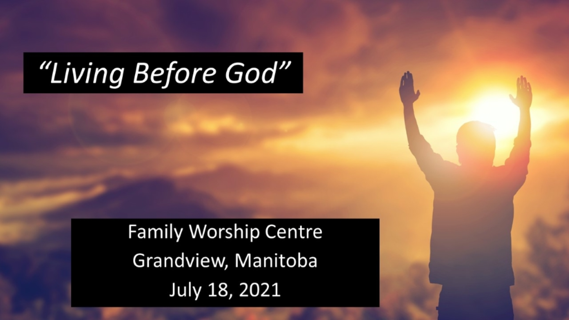 Living Before God - Logos Sermons