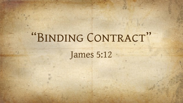 "Binding Contract" - Logos Sermons
