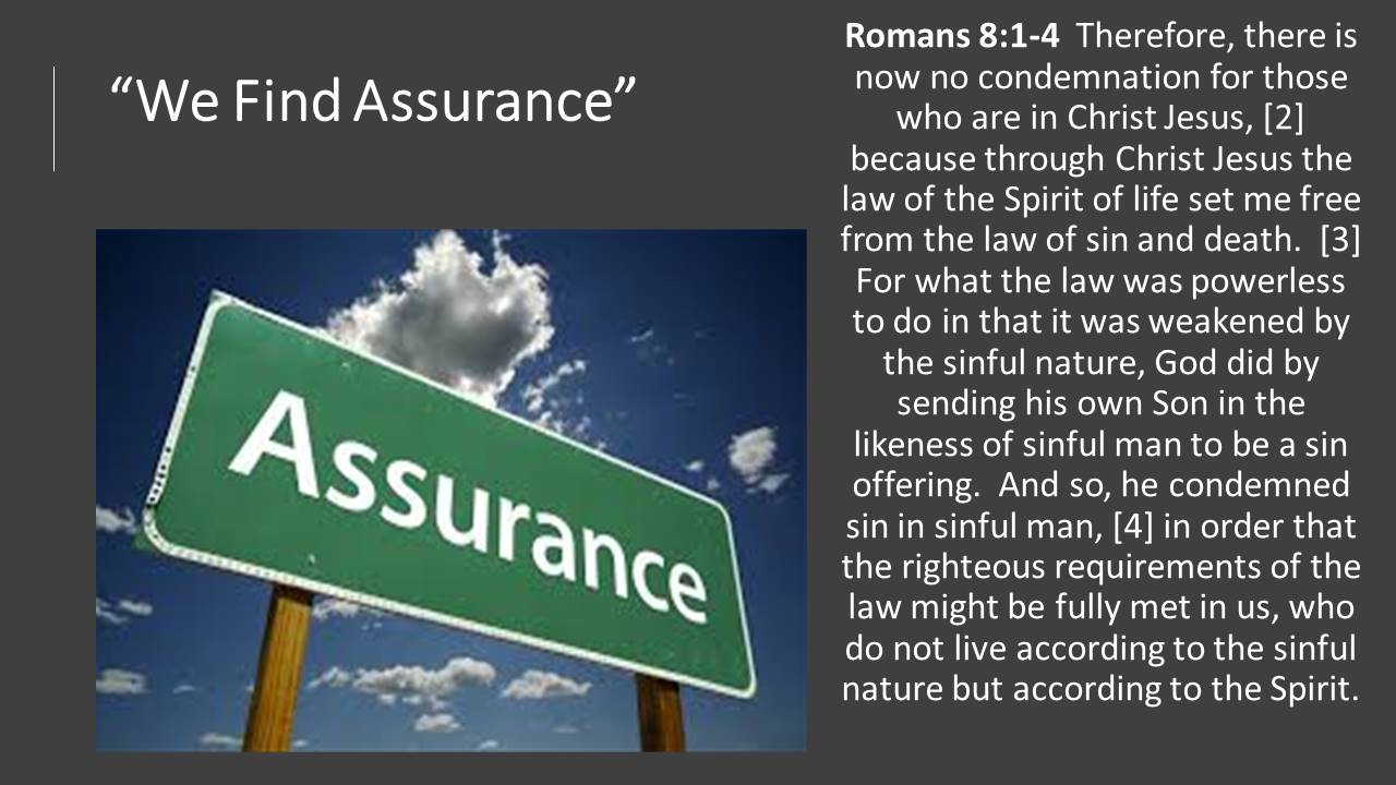 "We Find Assurance" - Logos Sermons