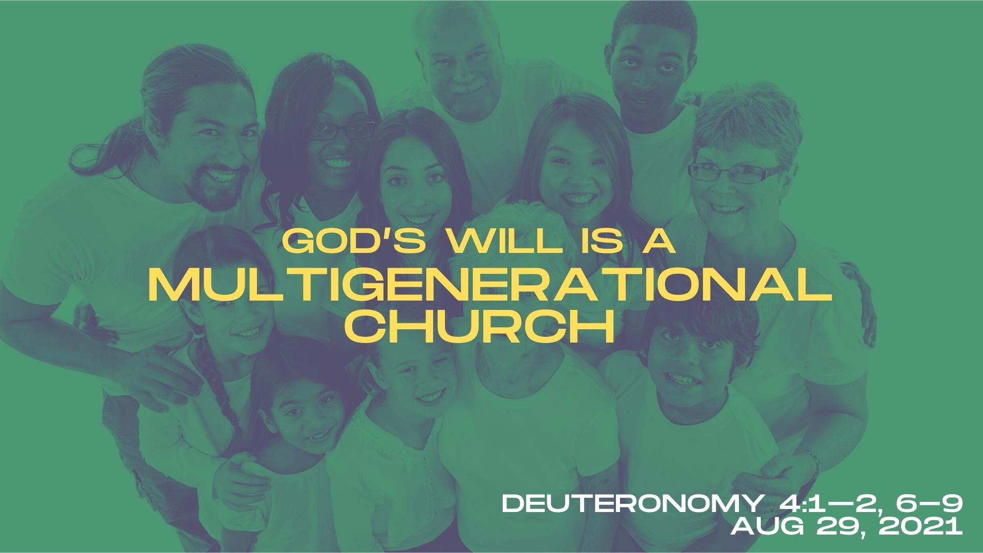 God’s Will: A Multi-Generational Church - Logos Sermons