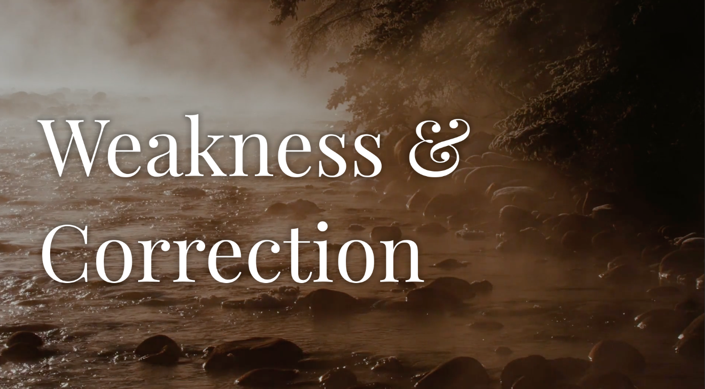 08/29/2021 - Weakness & Correction - Nick McIntyre - Logos Sermons