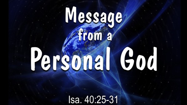 Message from a Personal God - Logos Sermons