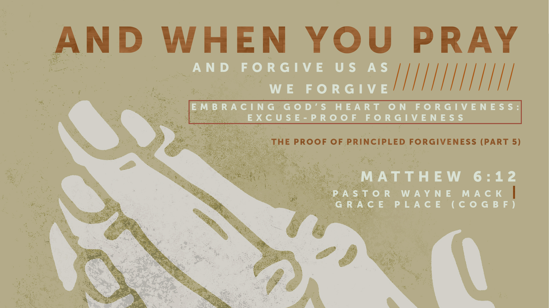 And When We Pray - Logos Sermons