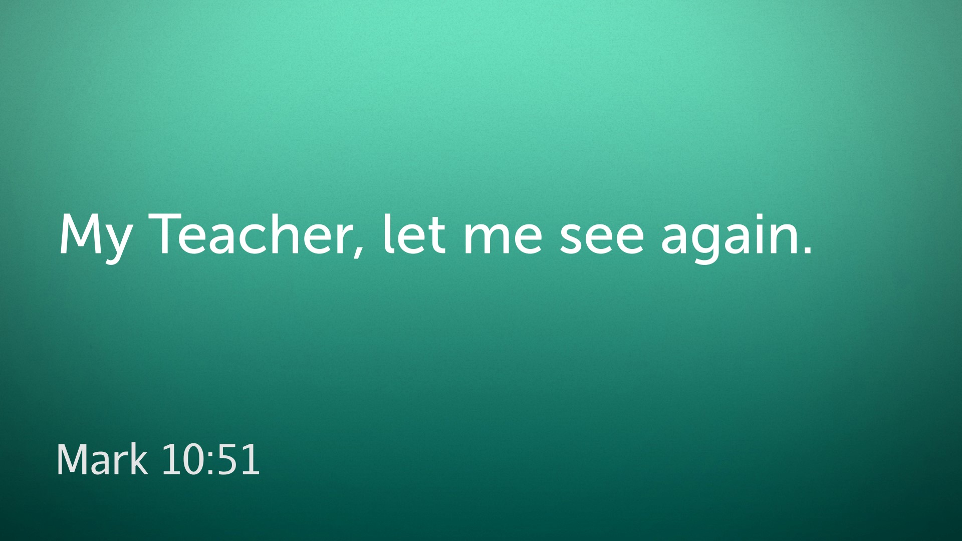 Let Me See Again - Logos Sermons