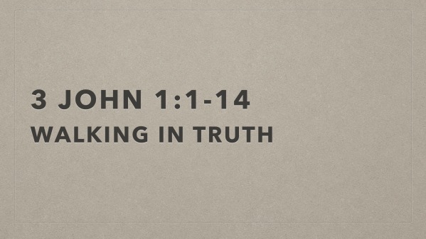 Walking In Truth - Logos Sermons