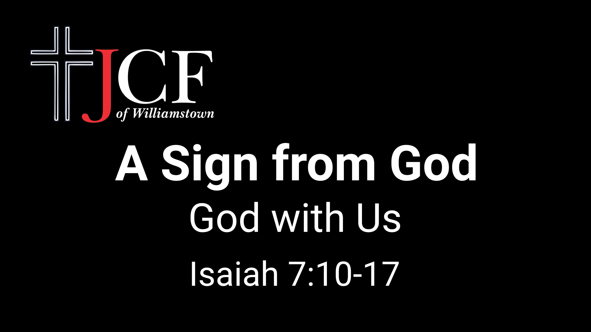 A Sign from God - Logos Sermons