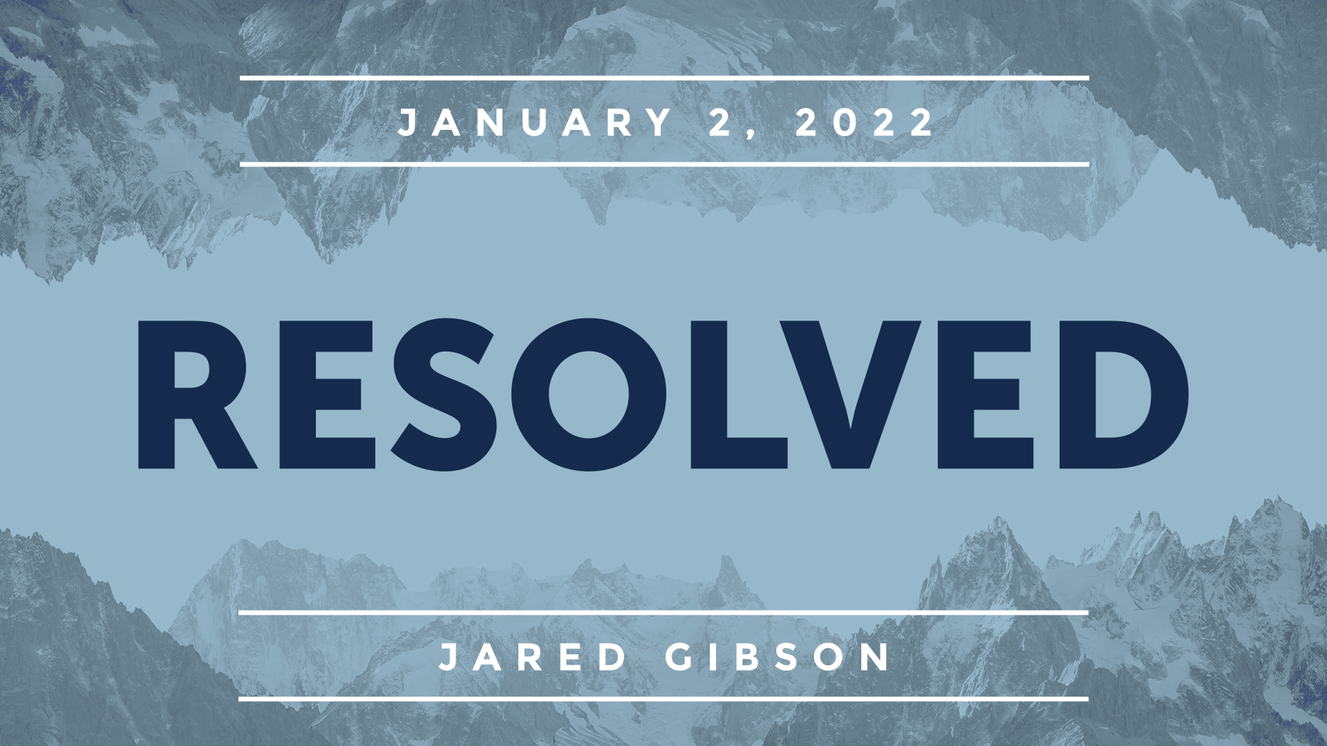 Resolved - Logos Sermons