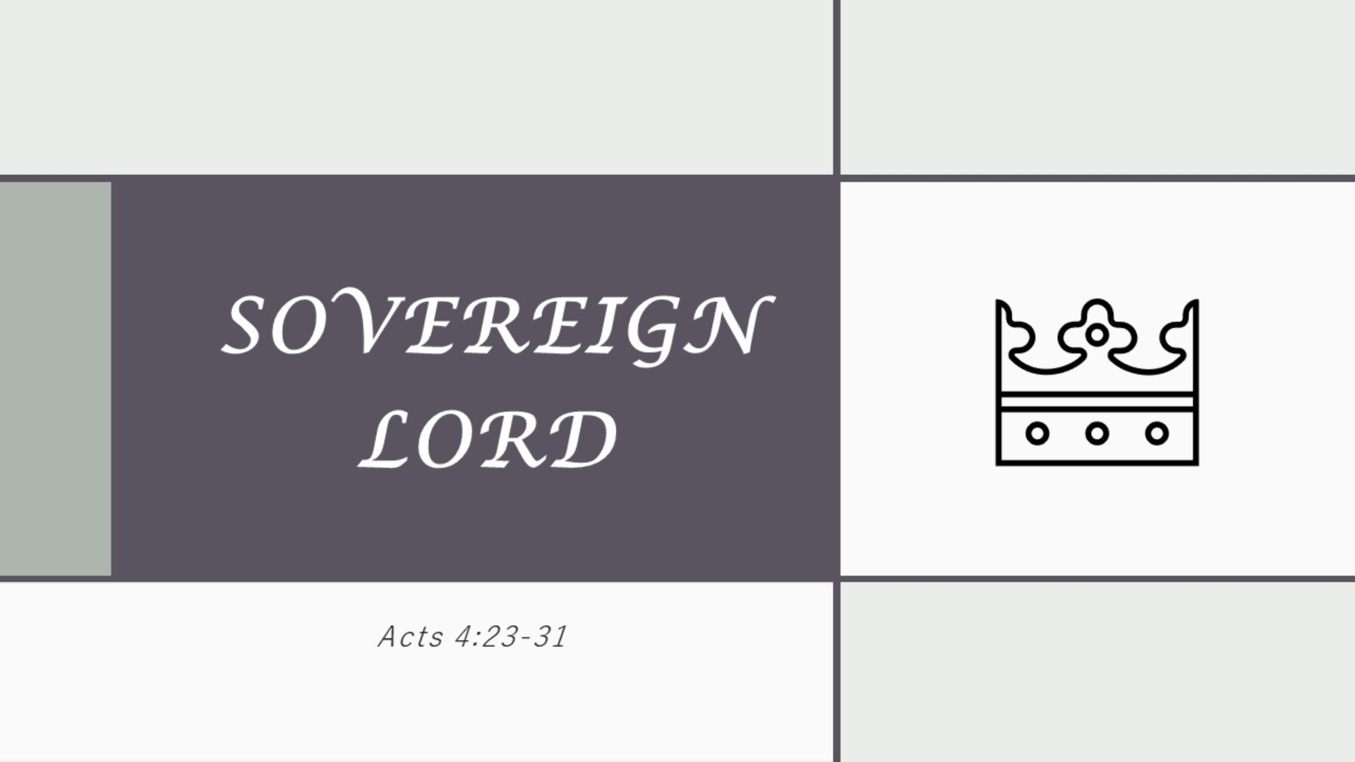 Sovereign Lord - Logos Sermons
