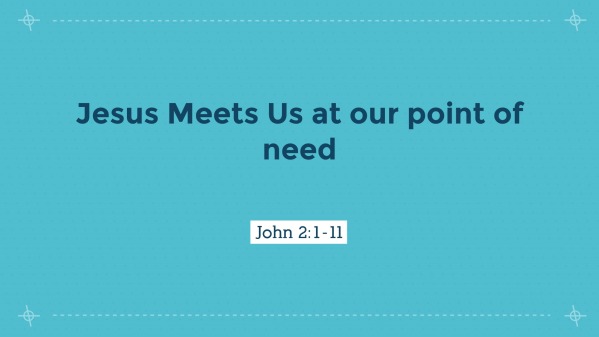 Jesus meets us at our point of need - Logos Sermons