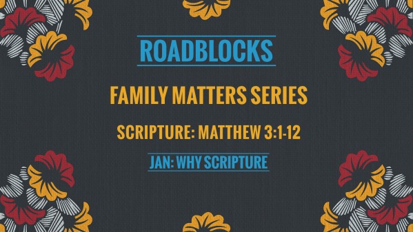 Roadblocks - Logos Sermons