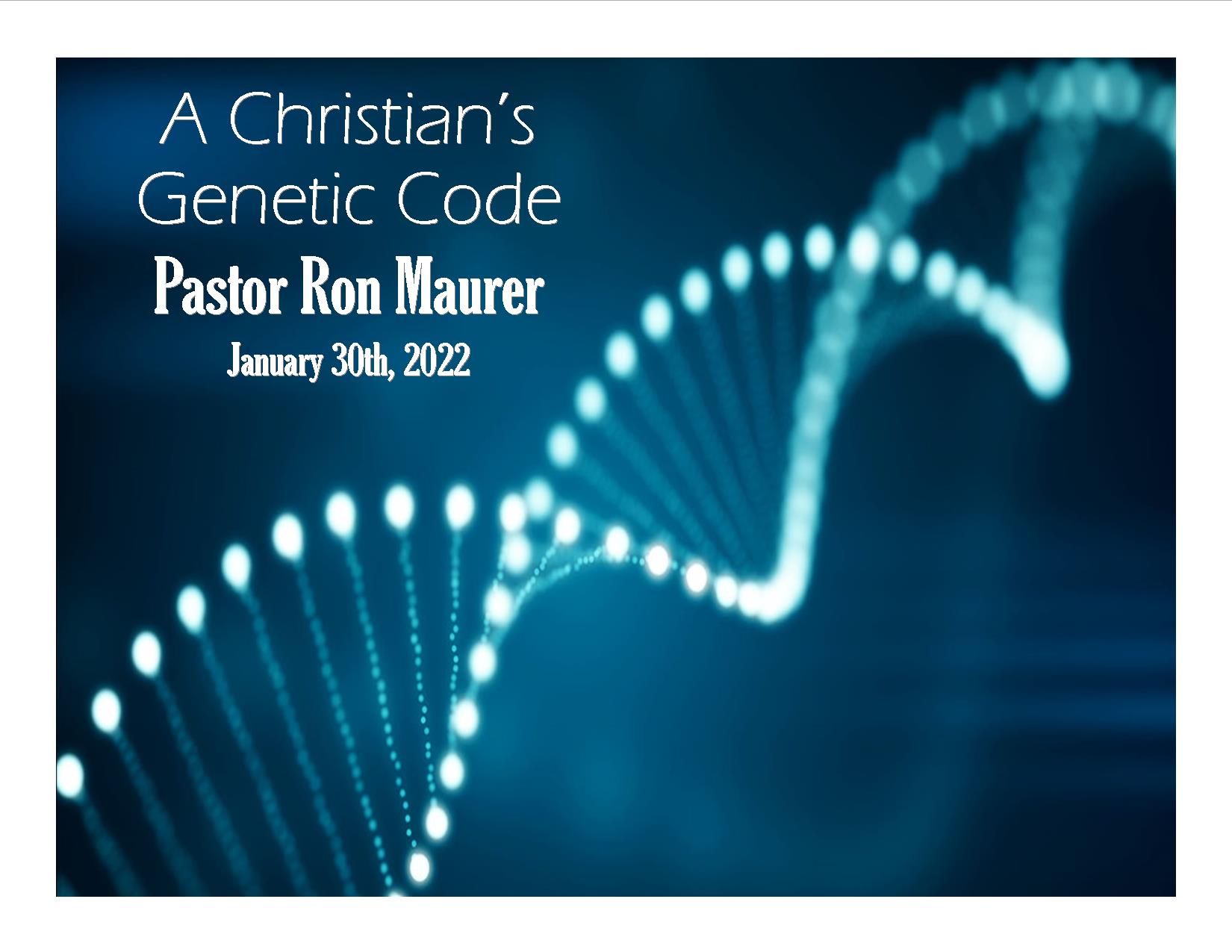 A Christian's Genetic Code - Logos Sermons