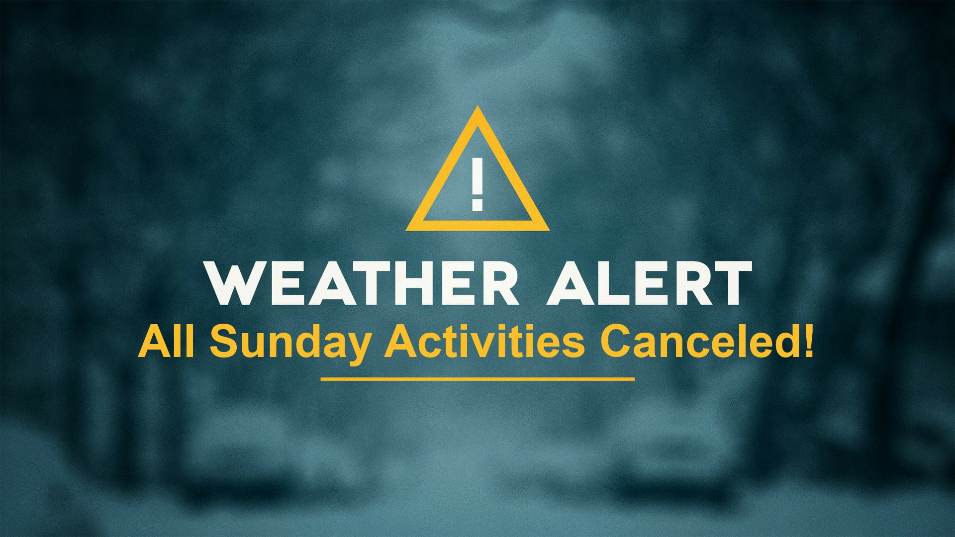 No Service Due to Inclement Weather - Logos Sermons