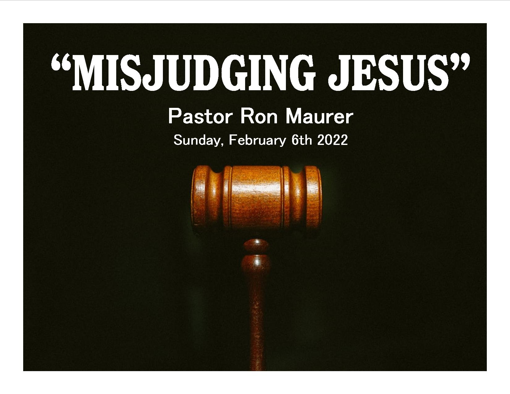 Misjudging Jesus - Logos Sermons