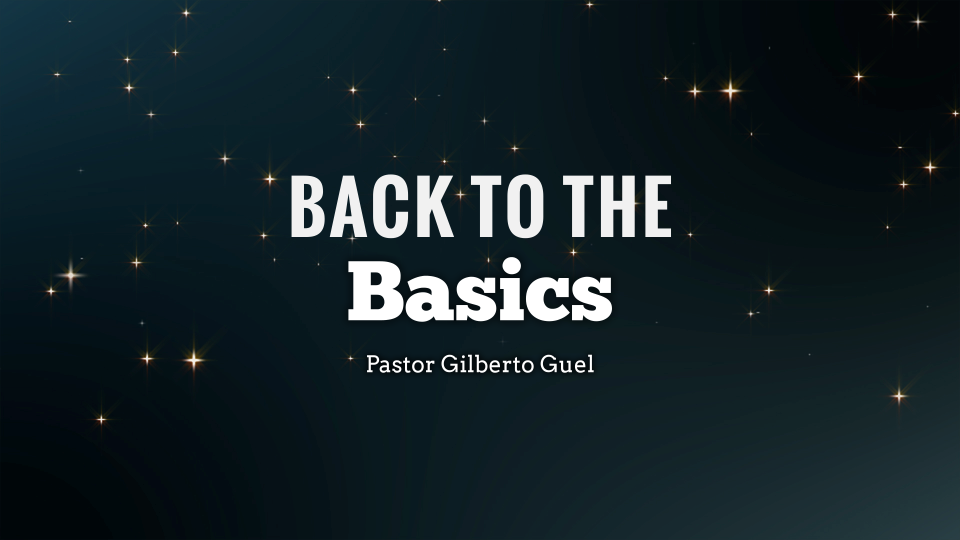 Back to the Basics Part 1 - Logos Sermons