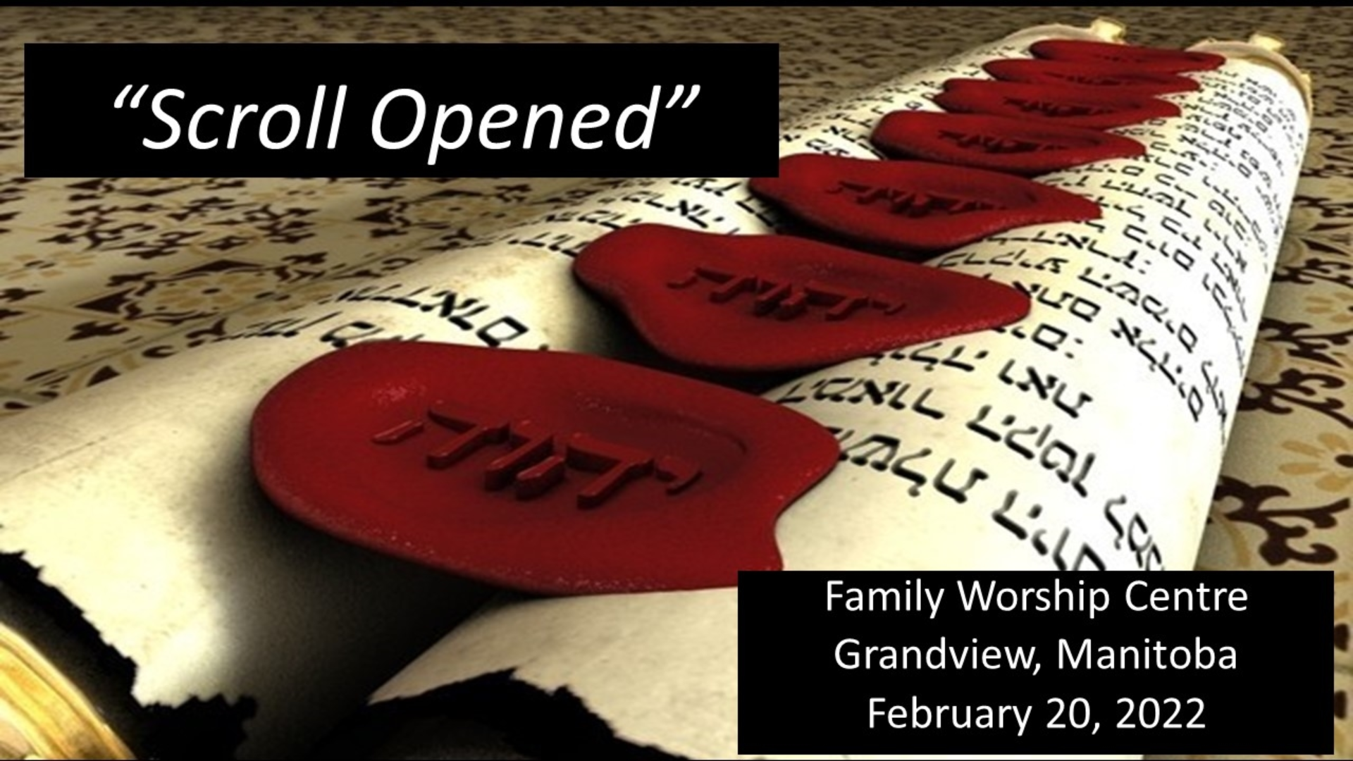 Scroll Opened - Logos Sermons