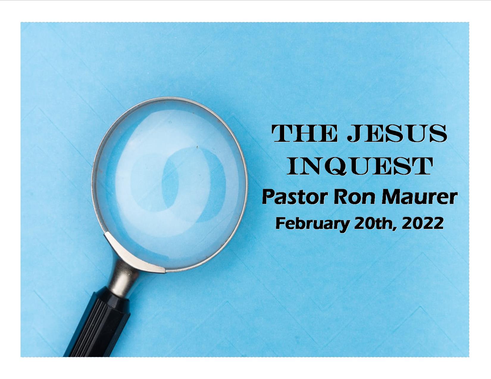 The Jesus Inquest - Logos Sermons