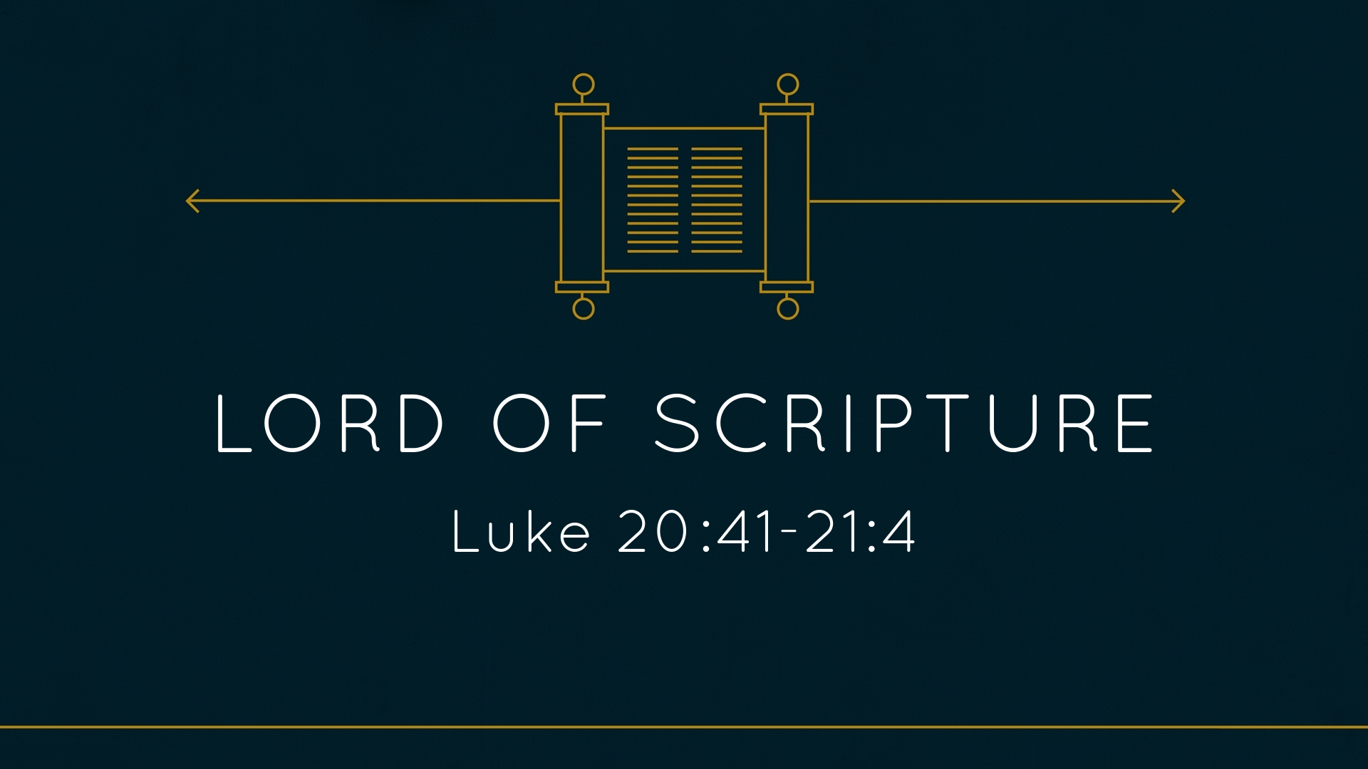 Lord of Scripture - Logos Sermons