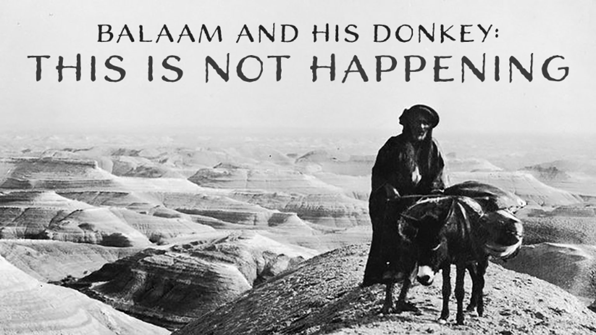 Balaam and His Donkey: This Is Not Happening - Logos Sermons
