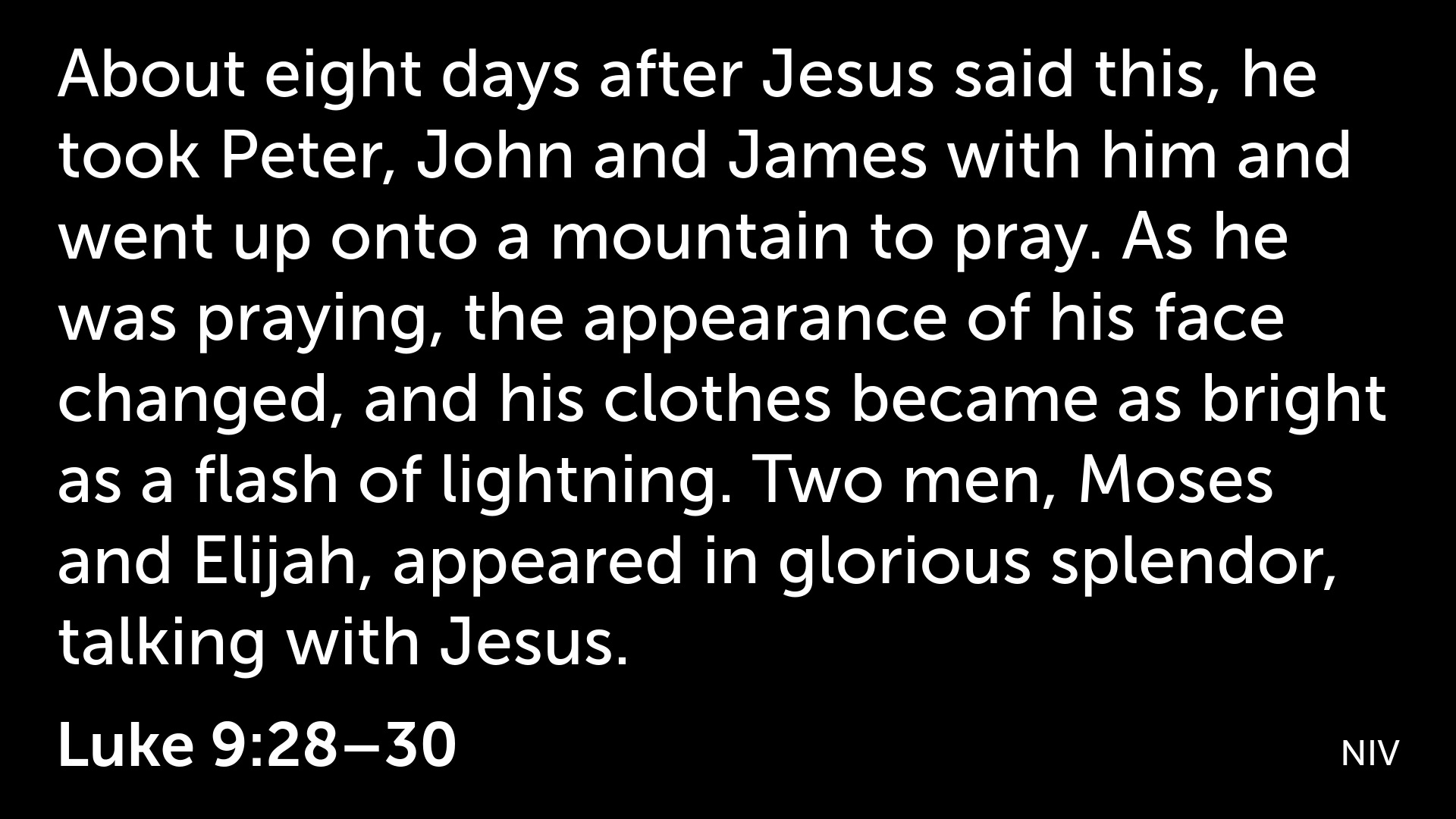 Transfiguration - Logos Sermons