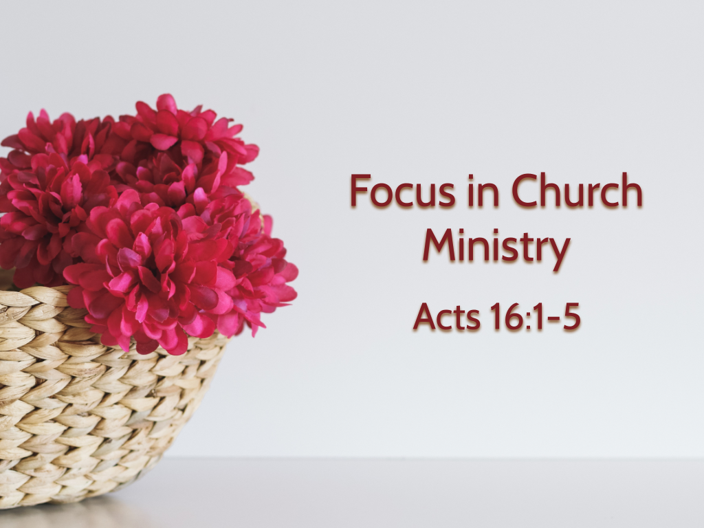 Focus in Church Ministry - Logos Sermons