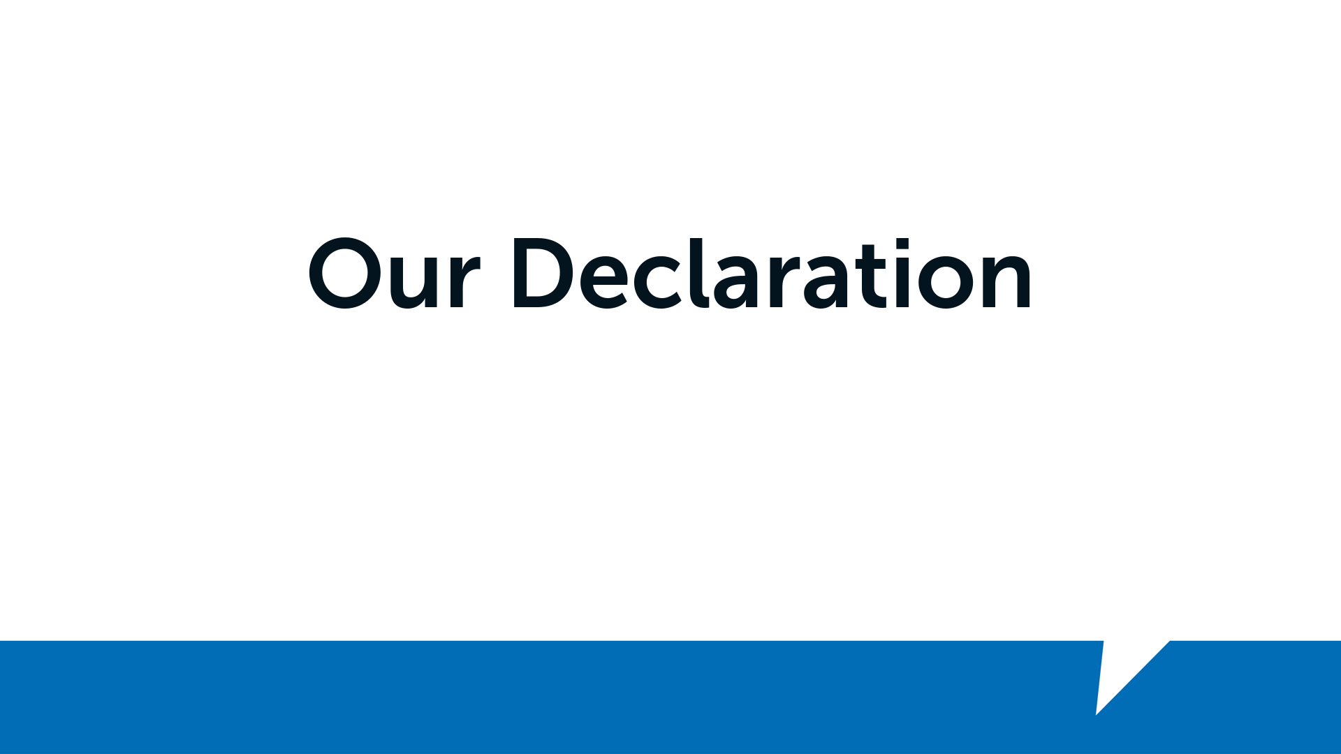 Our Declaration - Logos Sermons