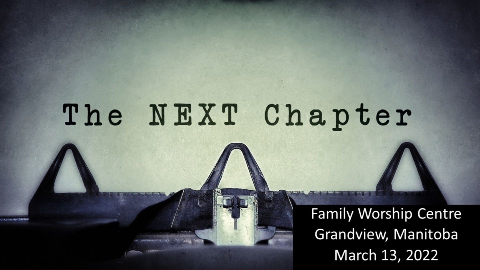 The Next Chapter - Logos Sermons