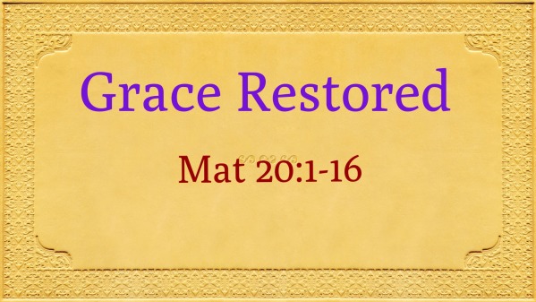 Grace Restored - Logos Sermons