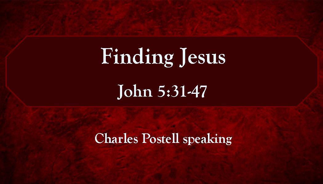Finding Jesus - Logos Sermons