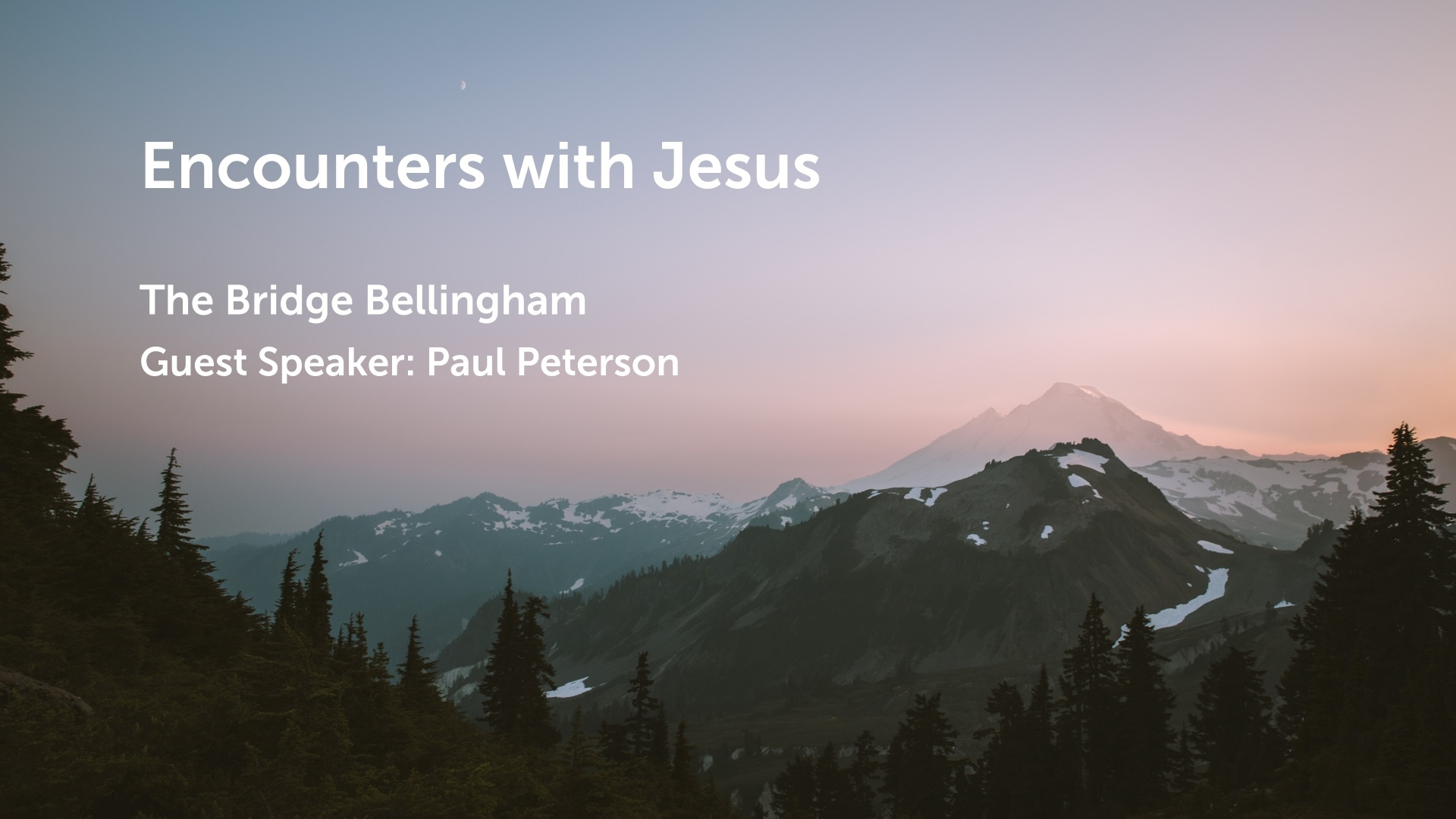 Encounters with Jesus (Paul Petersen), March 20, 2022 - Logos Sermons