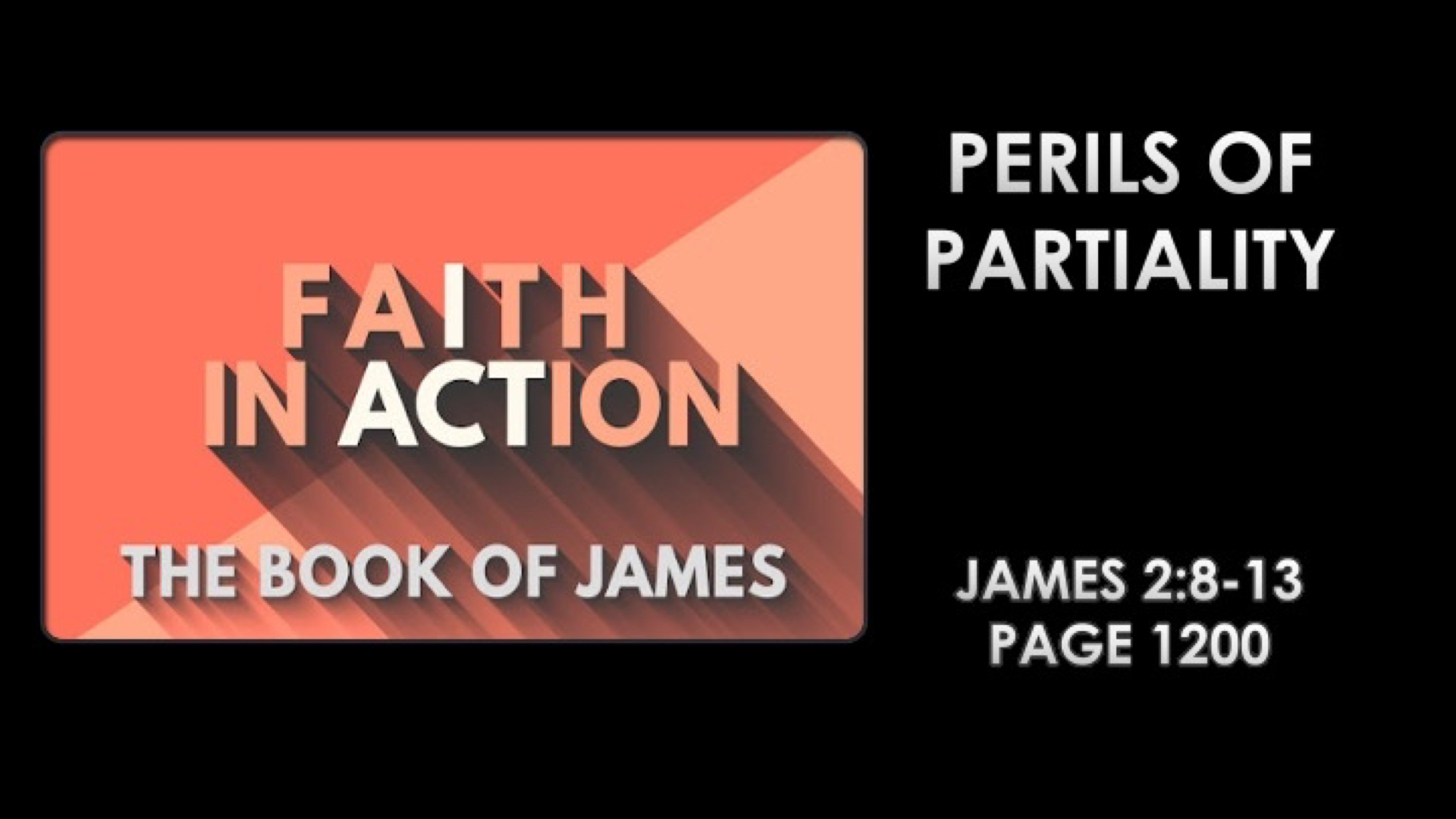 The Perils of Partiality - Logos Sermons