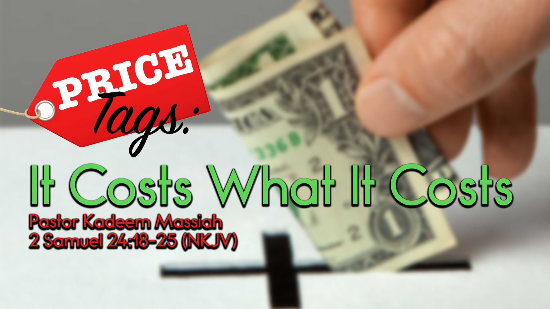 It Costs What It Costs - Logos Sermons