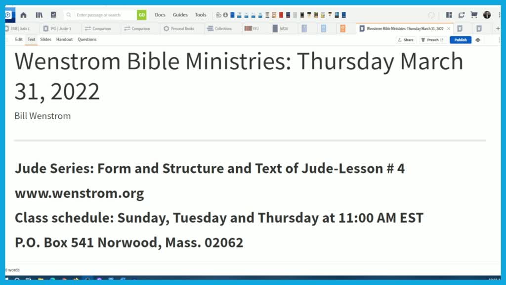 Jude Introduction-Form and Structure and Text of Jude - Logos Sermons