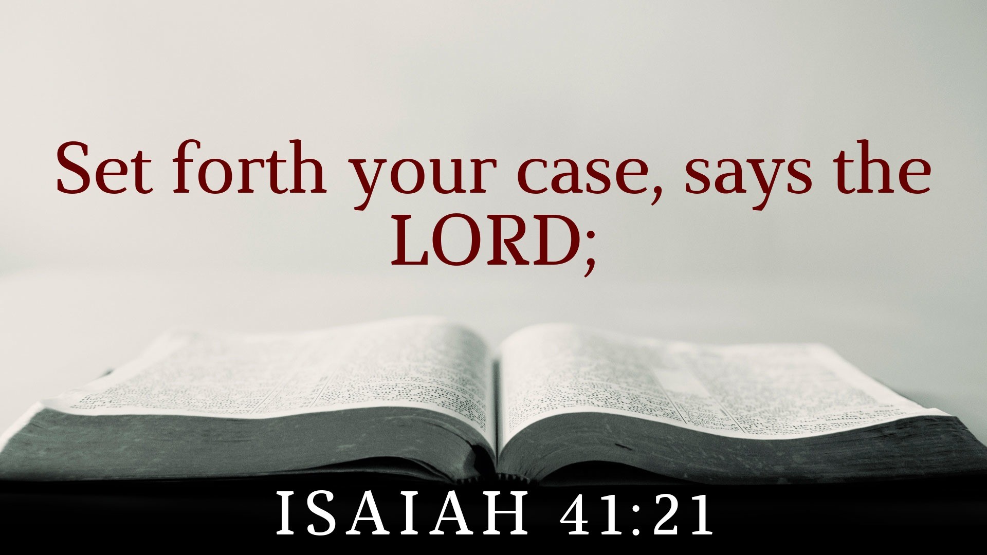 Set Forth Your Case! - Logos Sermons