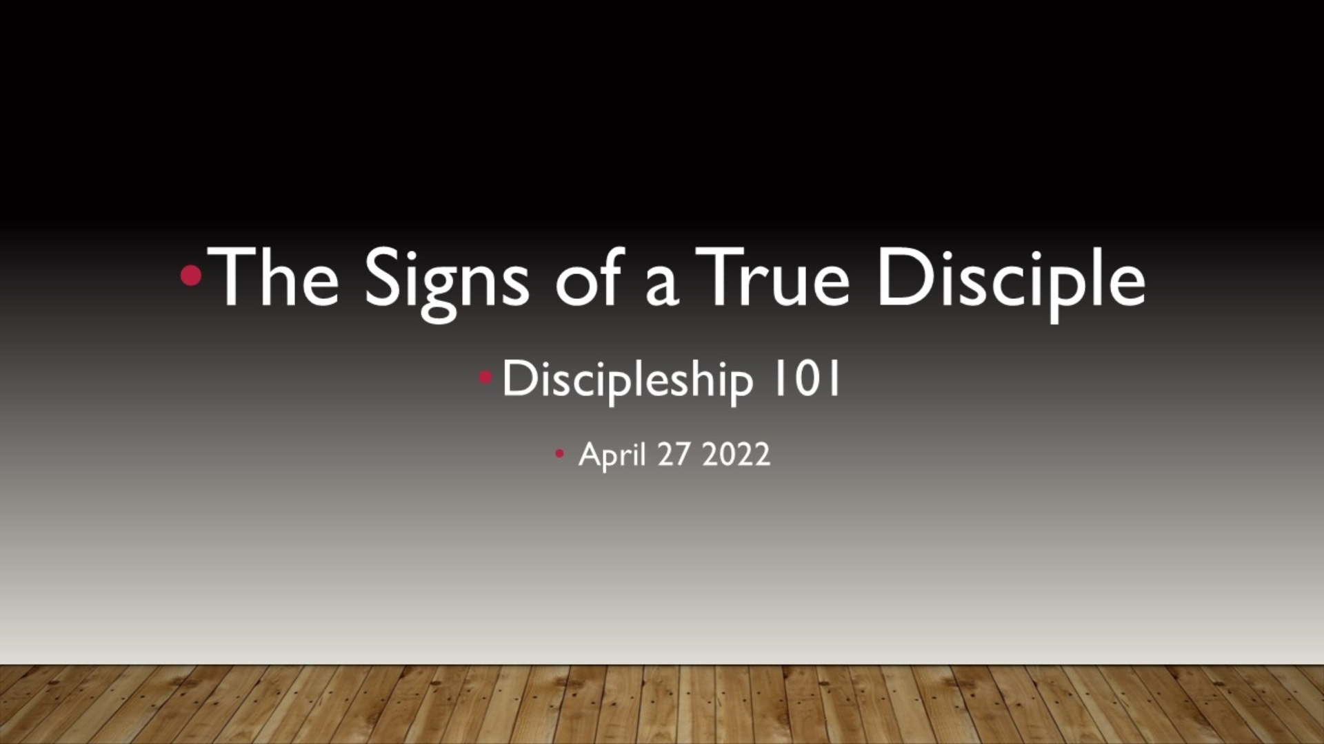 The Signs of a True Disciple - Logos Sermons