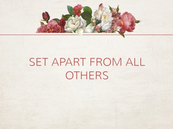 Set Apart From All Others - Logos Sermons