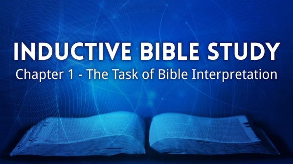 Chapter 1 - The Task of Bible Interpretation - Logos Sermons