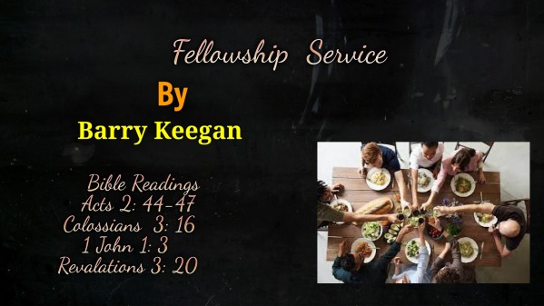 15th May 2022 Barry Keegan - Logos Sermons