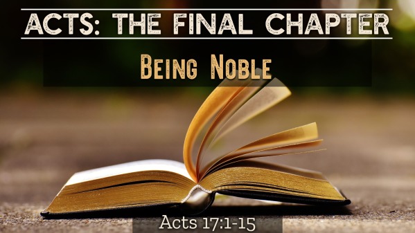 Being Noble - Logos Sermons