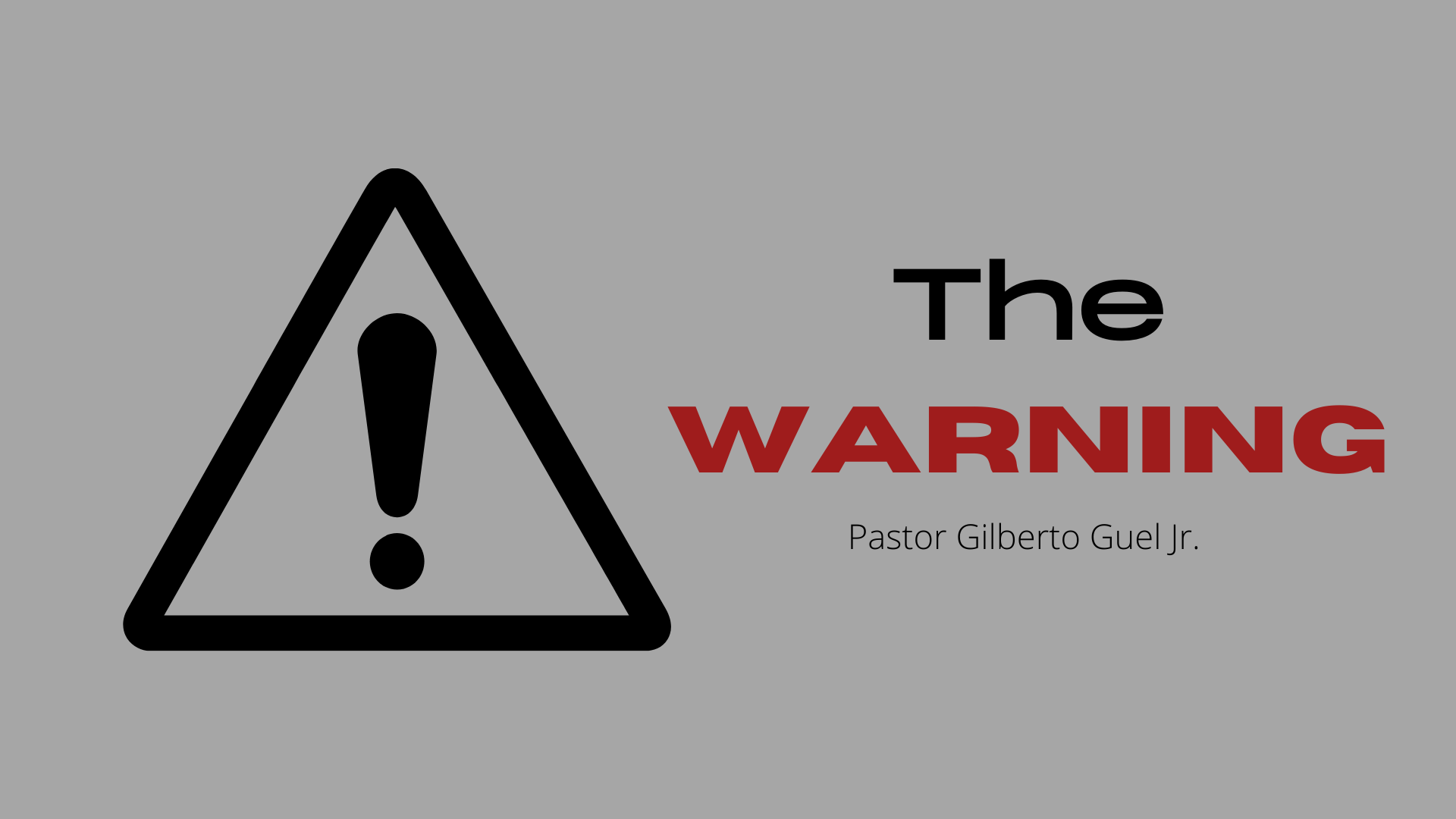 The Warning - Logos Sermons