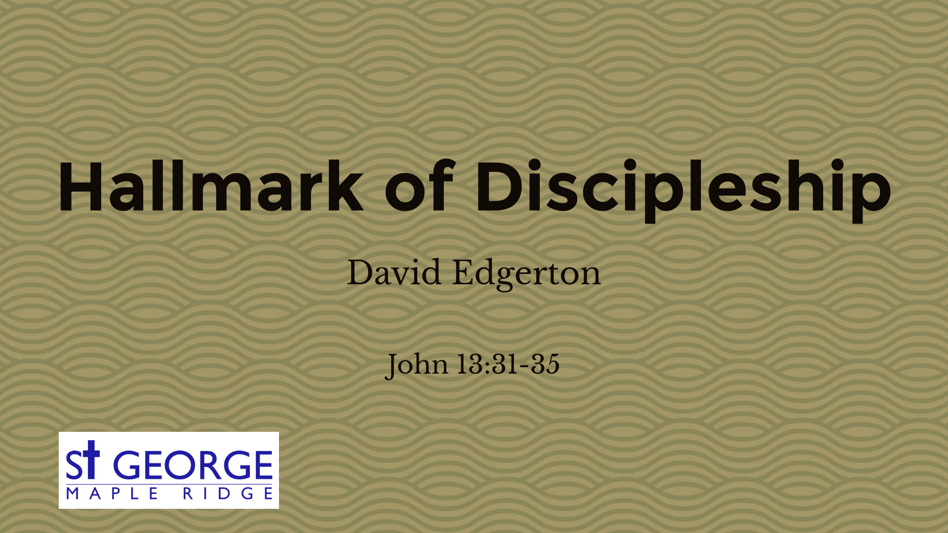 Hallmark of Discipleship - Logos Sermons