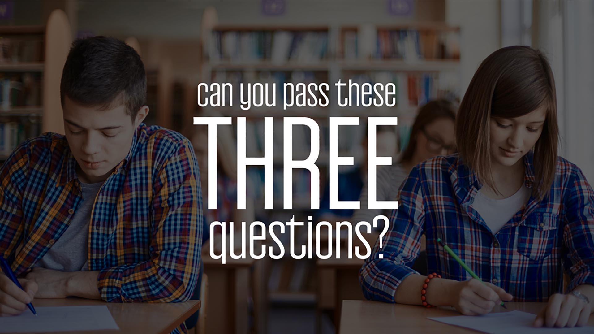 Can You Pass These Three Questions? - Logos Sermons