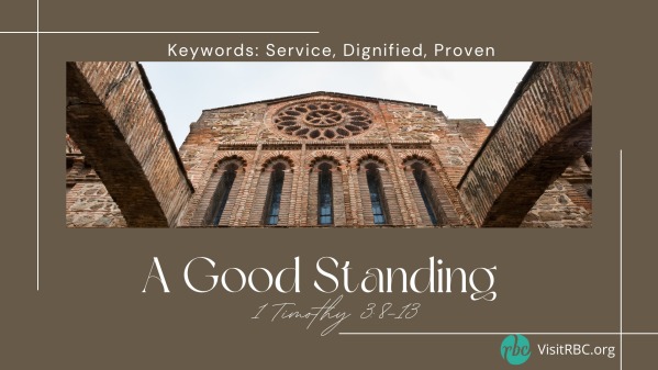 A Good Standing - Logos Sermons