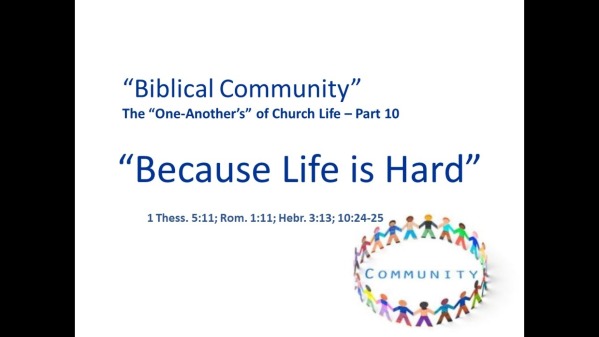 Because Life is Hard - Logos Sermons